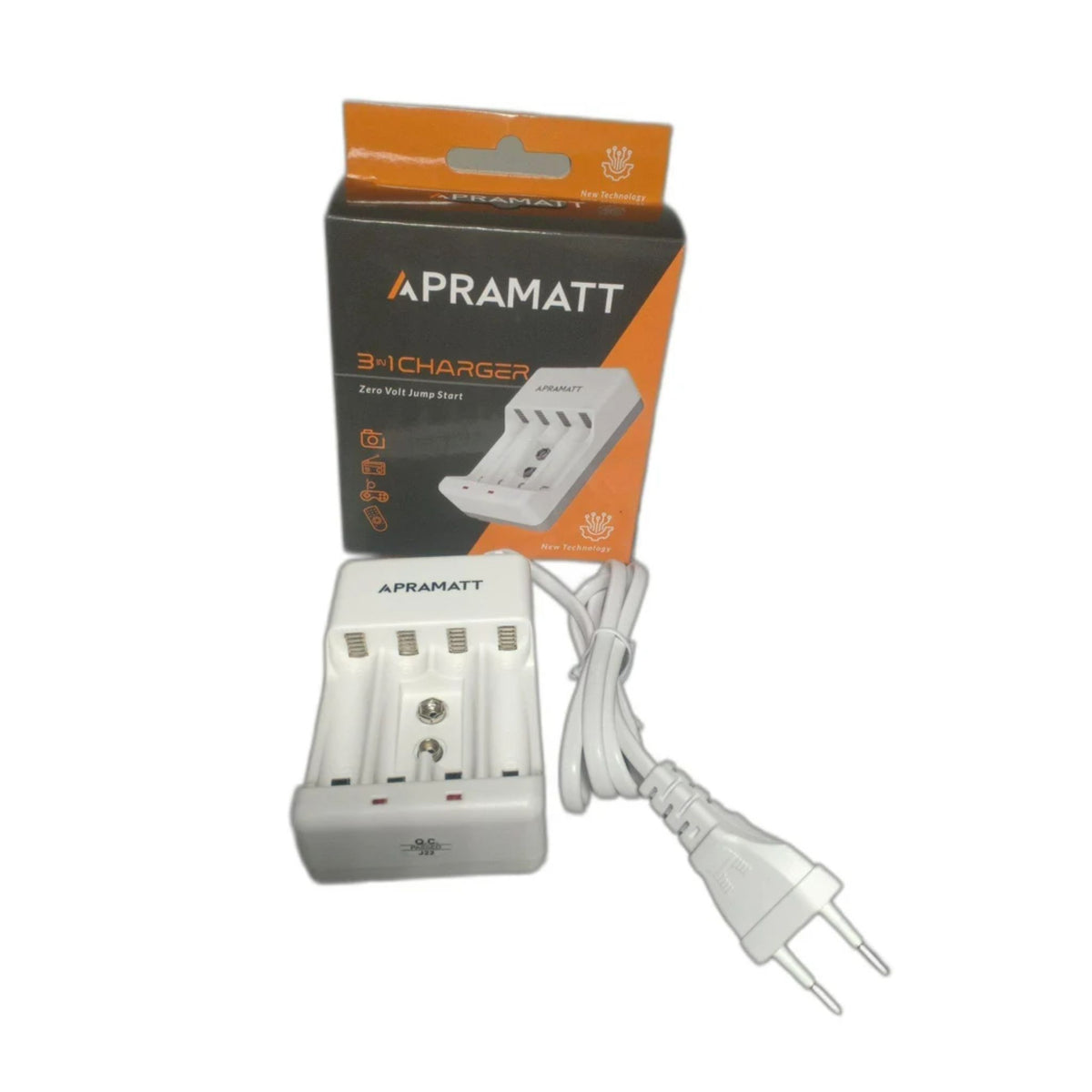 Apramatt 3 in 1 Charger (BC 705W ) for rechargeable batteries Box Pack ...