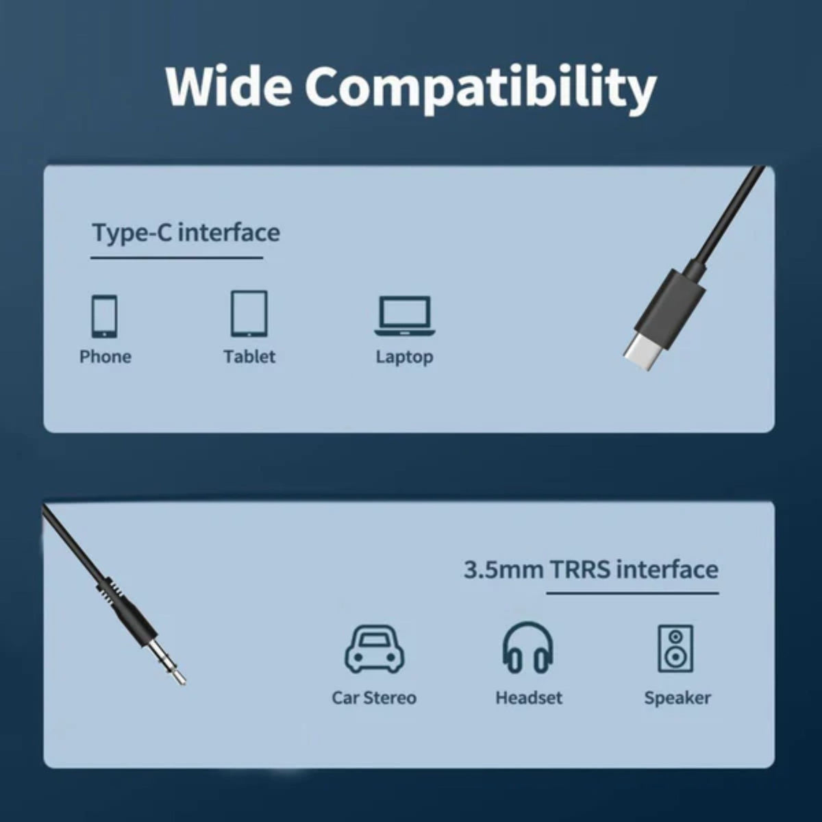 Digitek Type-C to 3.5mm TRS cable for Microphones to be used with Came ...