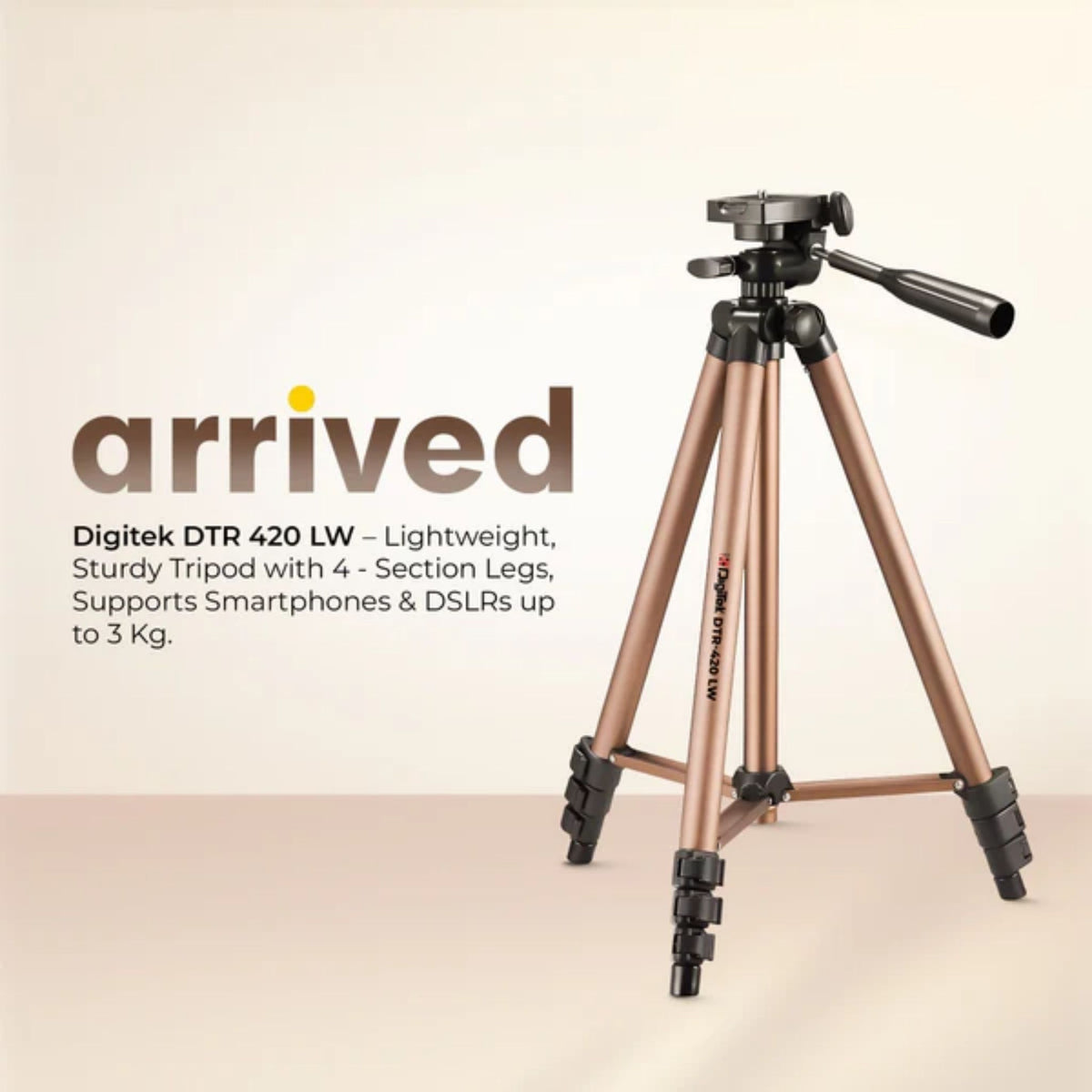 Digitek (DTR 420LW) Tripod for Camera & Smartphone with Holder – 4.26f ...